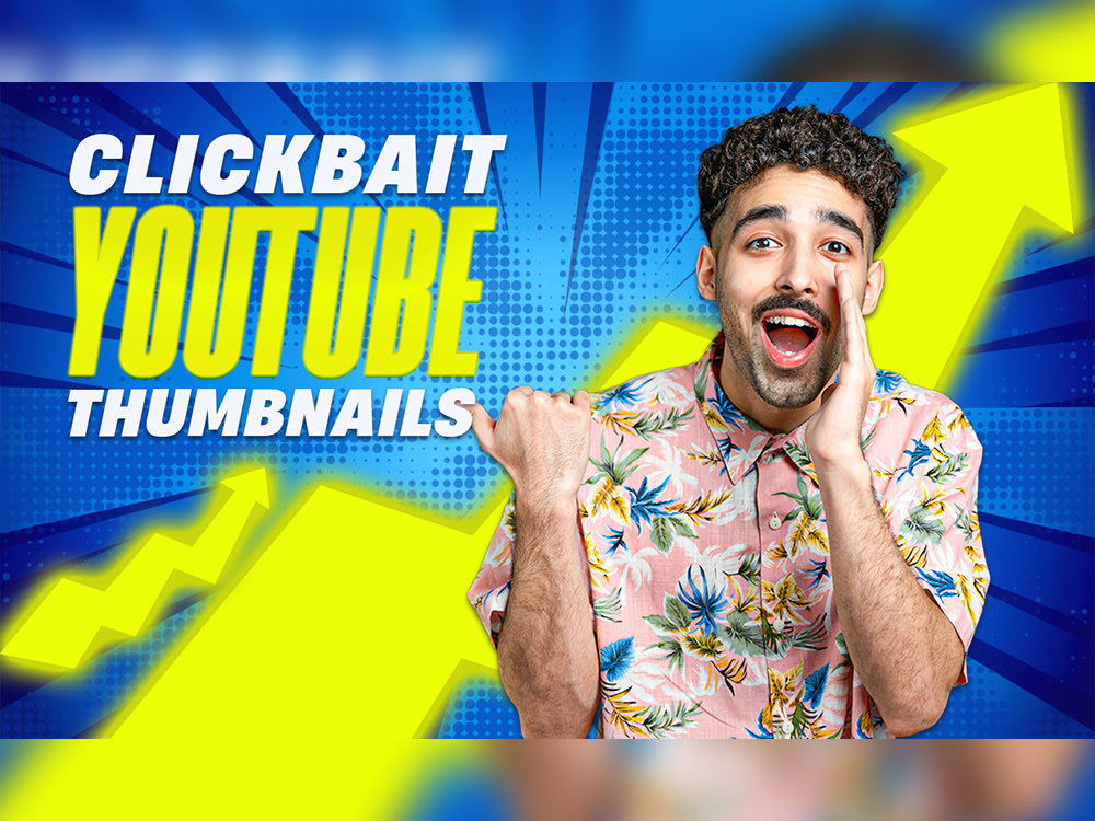 Attractive eye-catching viral clickbait youtube thumbnail design in 1 ...