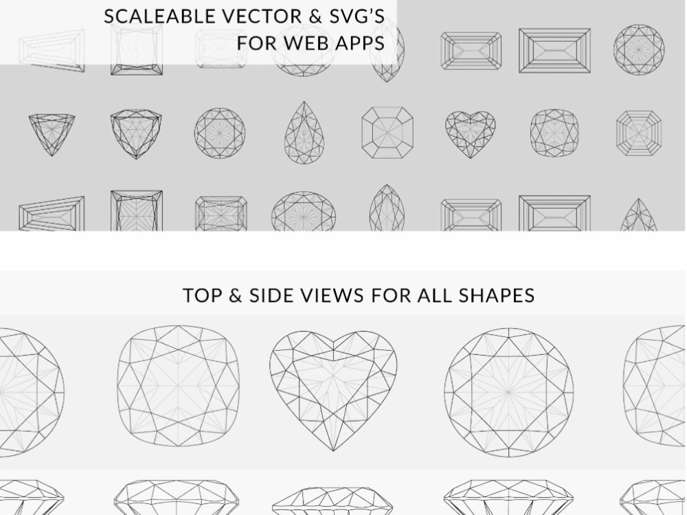 Diamond Vector Shape pack | Upwork
