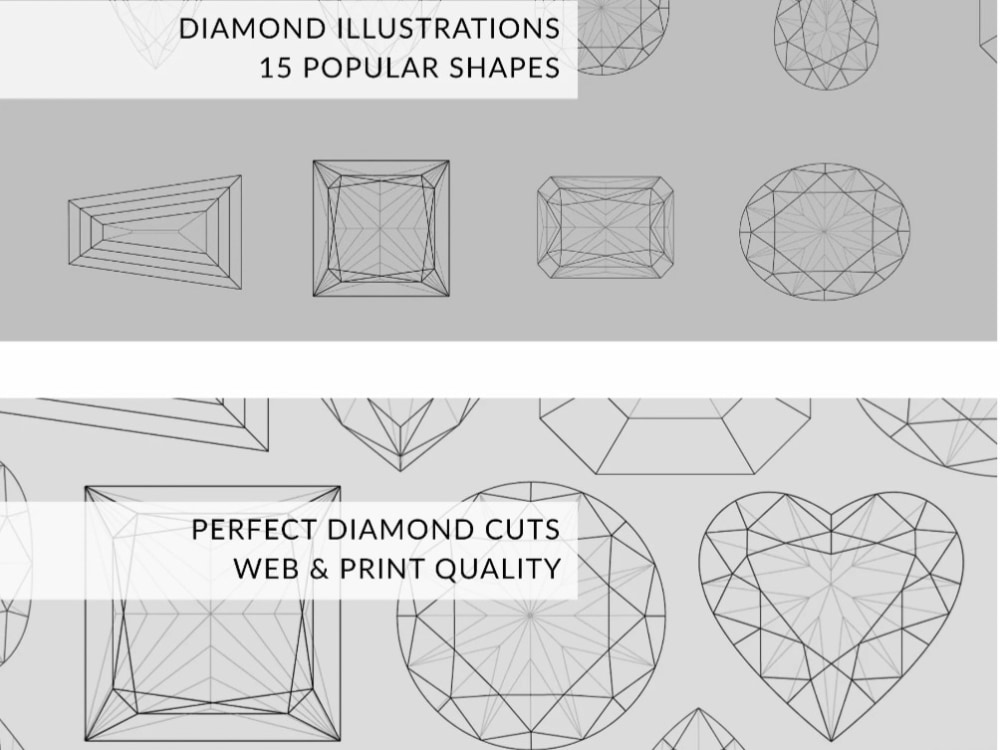 Diamond Vector Shape pack | Upwork