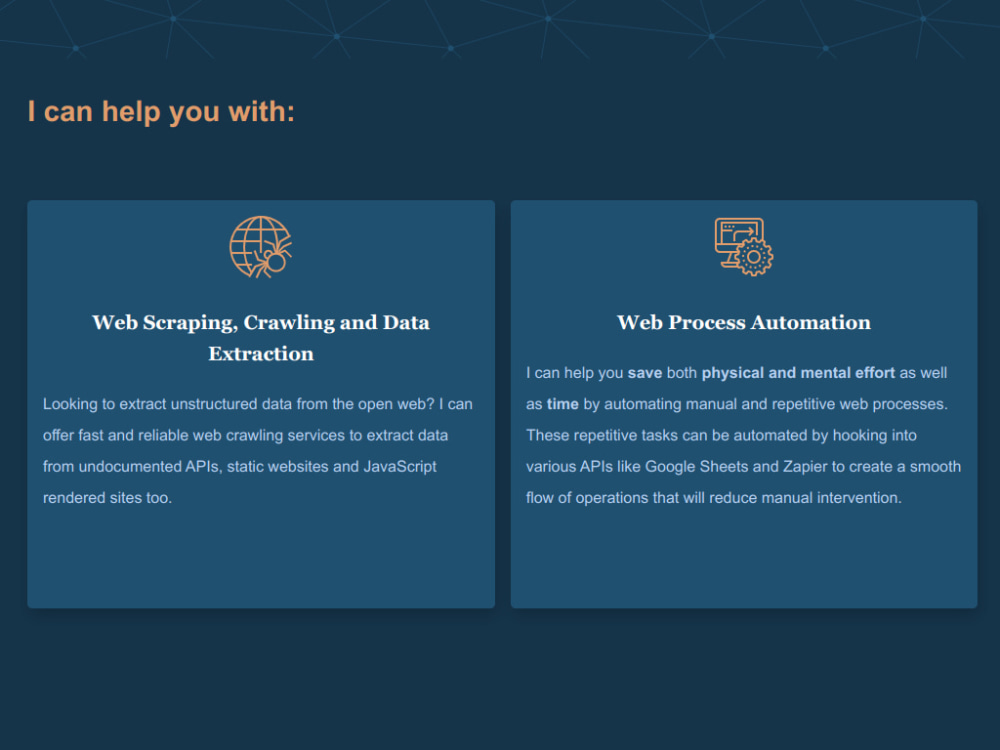 Automated data extraction, scraping and crawling from any website | Upwork