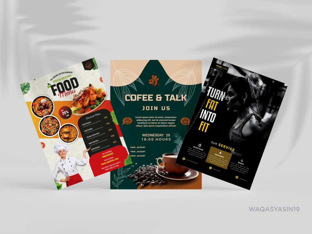 Professional flyers, posters, leaflets for your business | Upwork