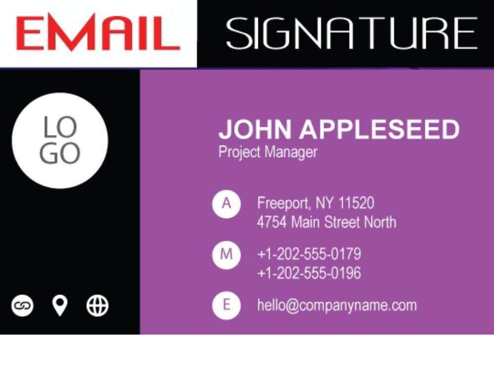A Professional Clickable HTML Email Signature, Email Signature | Upwork A Professional Clickable HTML Email Signature, Email Signature | Upwork