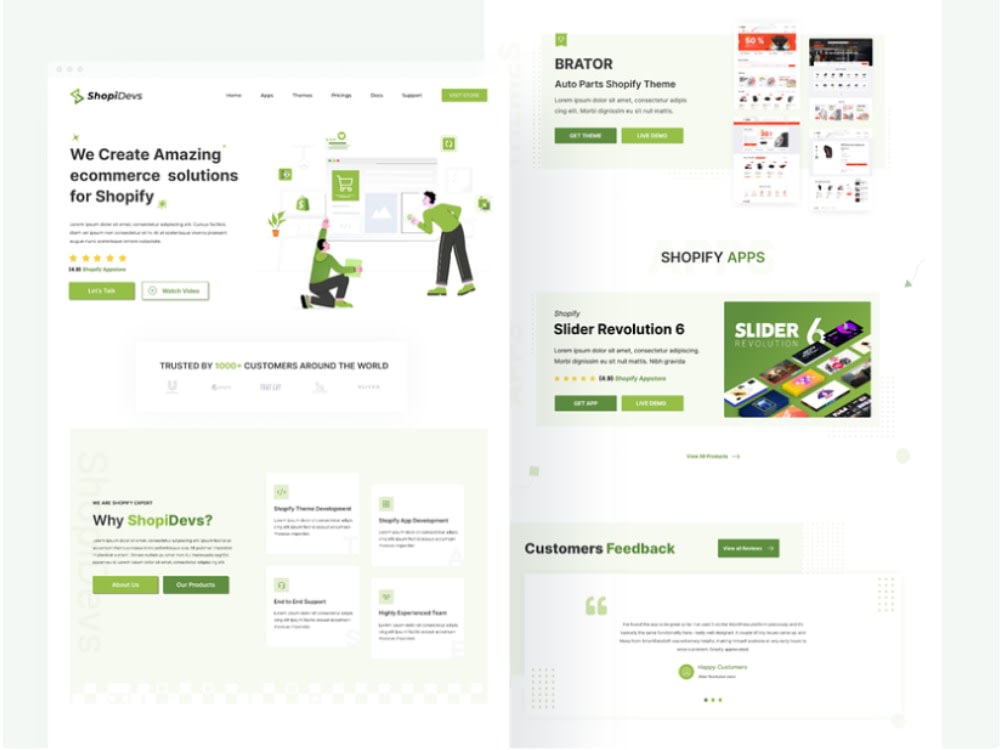 Shopify landing page design or redesign | Upwork