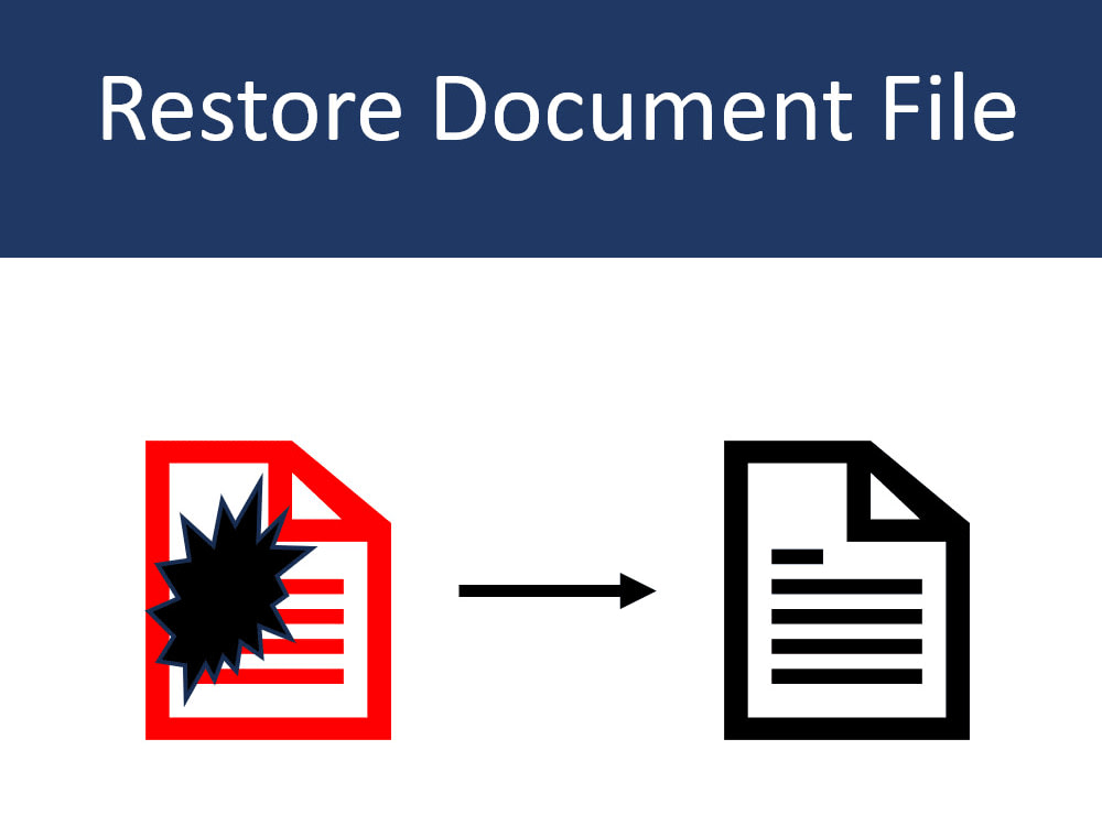 A restored document file from broken! | Upwork