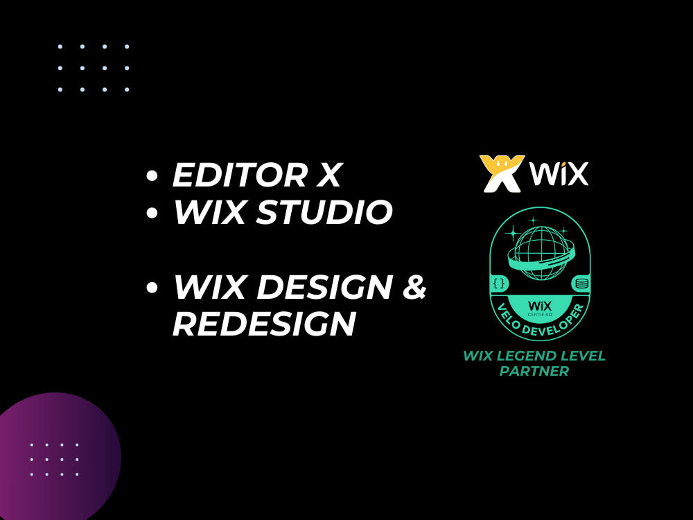 A fully responsive business website using Wix editor x, Wix studio,Velo | Upwork