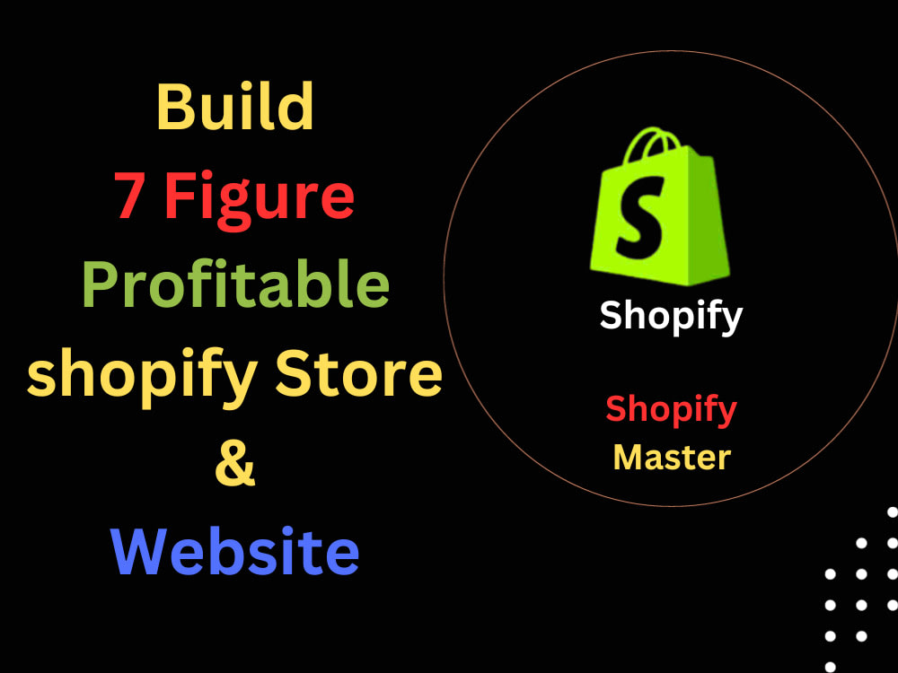 Build 7 figure profitable Shopify store and website | Upwork