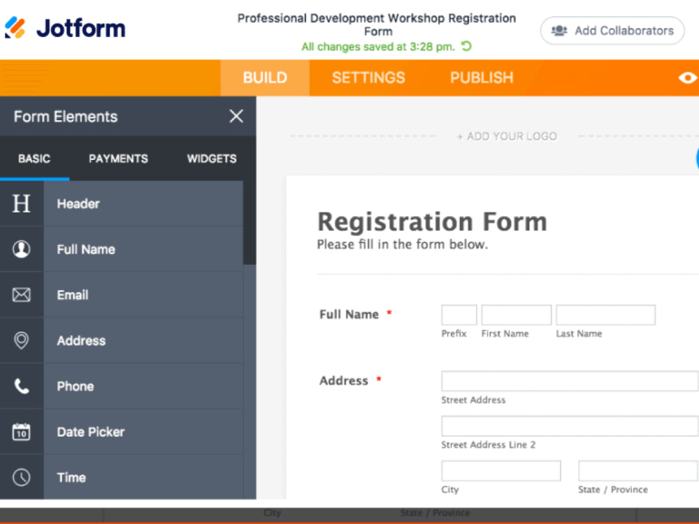 Responsive online form quiz surveys using jotform, google forms ...