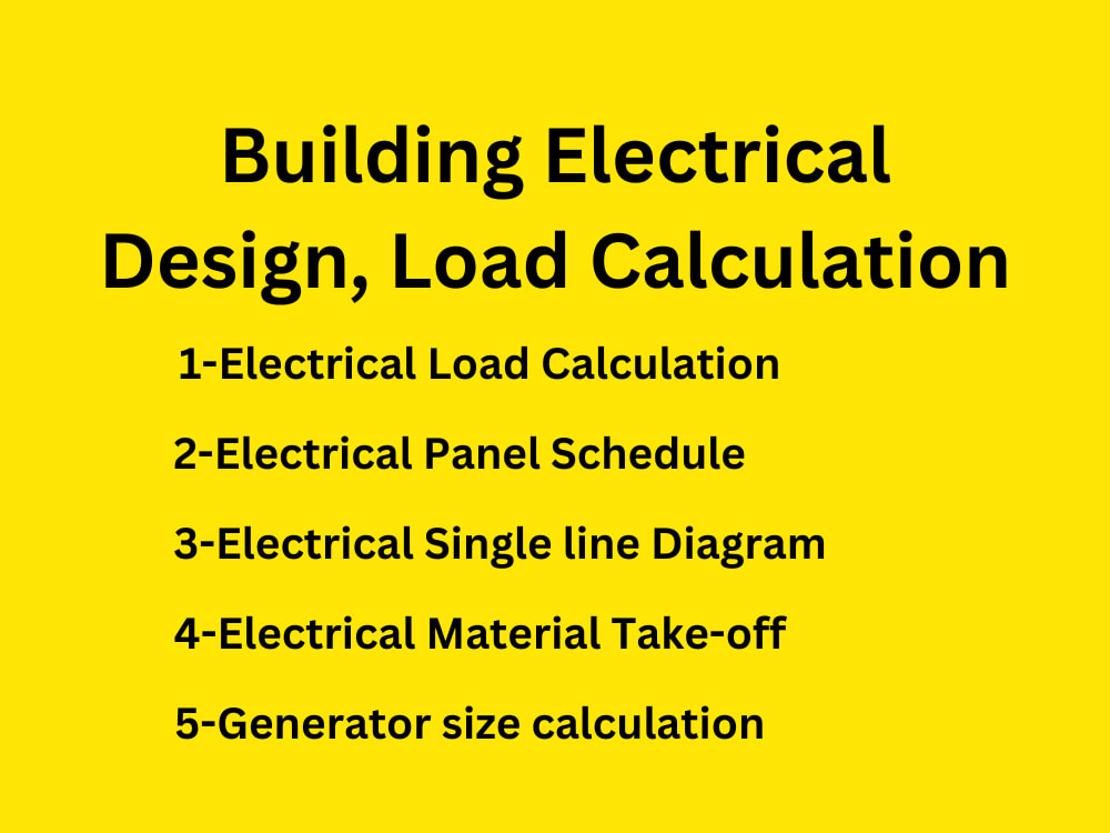 Building Electrical design,Load Calculation,Material Take-off | Upwork