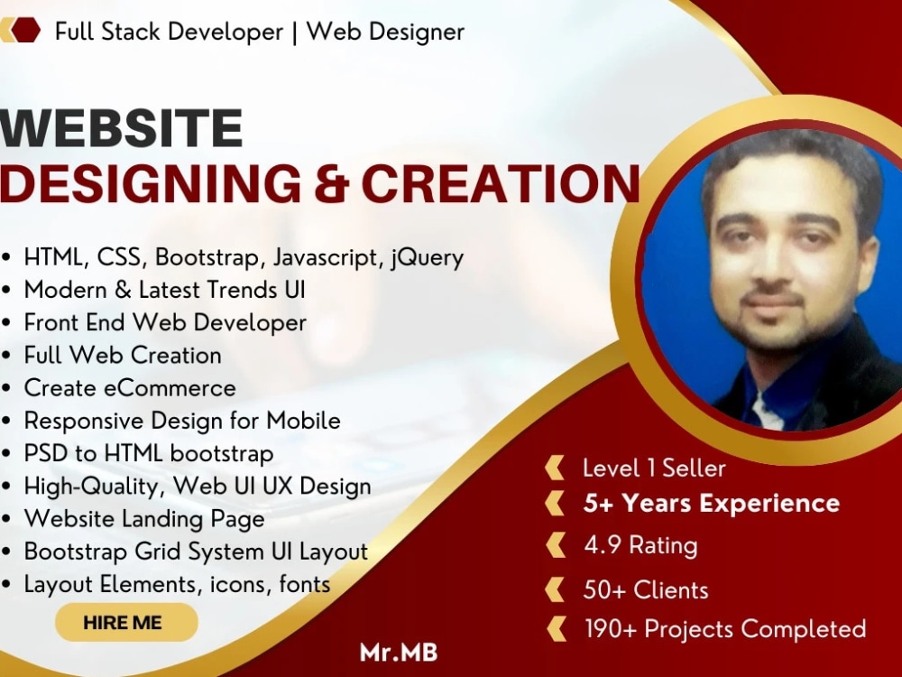 Website design, website development, website design html css | Upwork