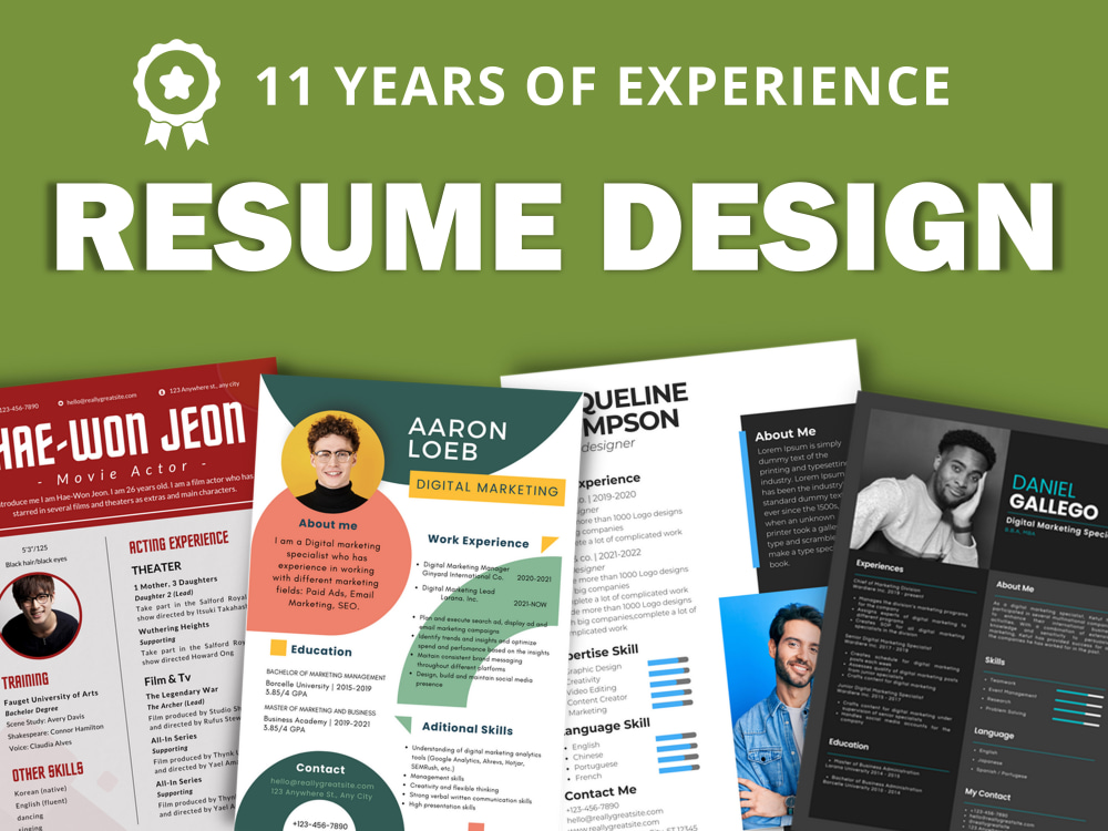 Modern resume, cover letter, bio, cv design | Upwork