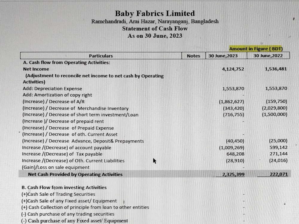 An impressive and accurate Comprehensive Financial Statement | Upwork