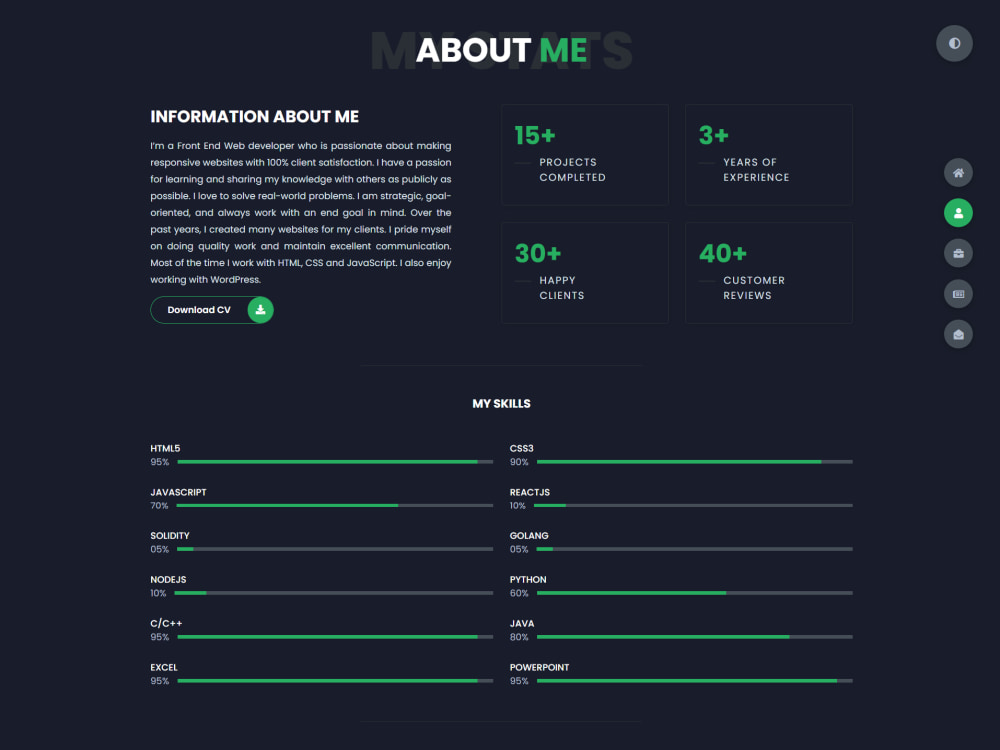 A stylish portfolio website | Upwork
