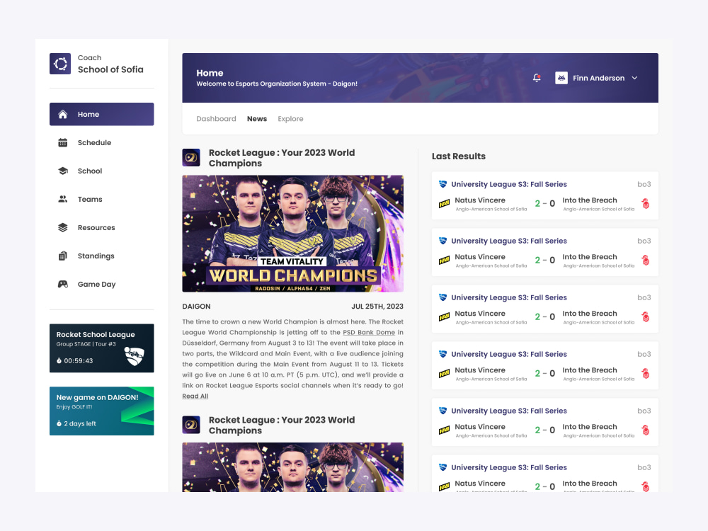 High-Quality UI/UX Design of a Gamified Desktop | Web App For Education ...
