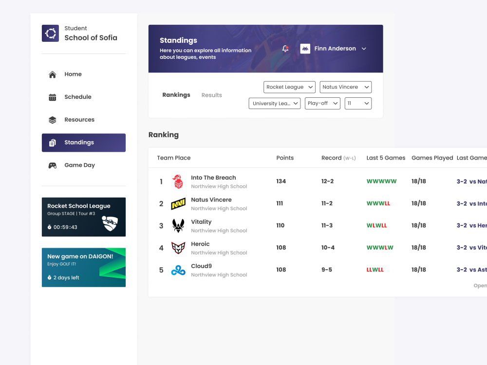 High-Quality UI/UX Design of a Gamified Desktop | Web App For Education ...