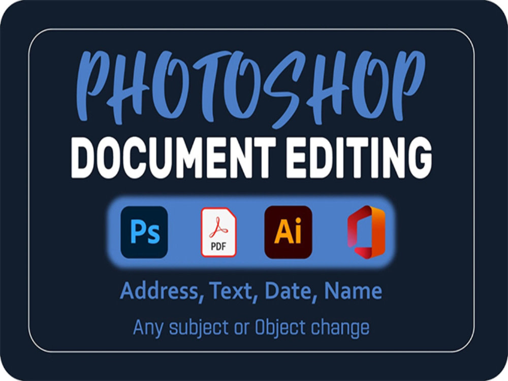 Graphic Design Edit PDF JPG PNG Scanned Screenshot photoshop document ...