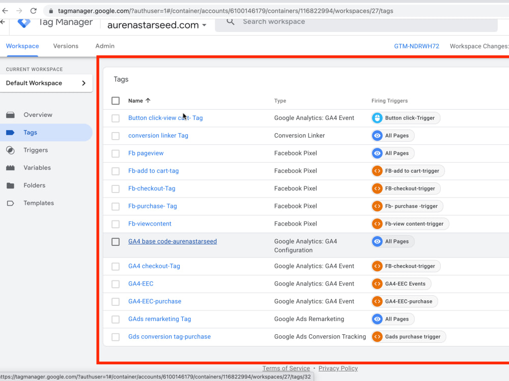 Setup and fix fb conversion api,ga4 shopify,gtm,ga4 server side tracking | Upwork