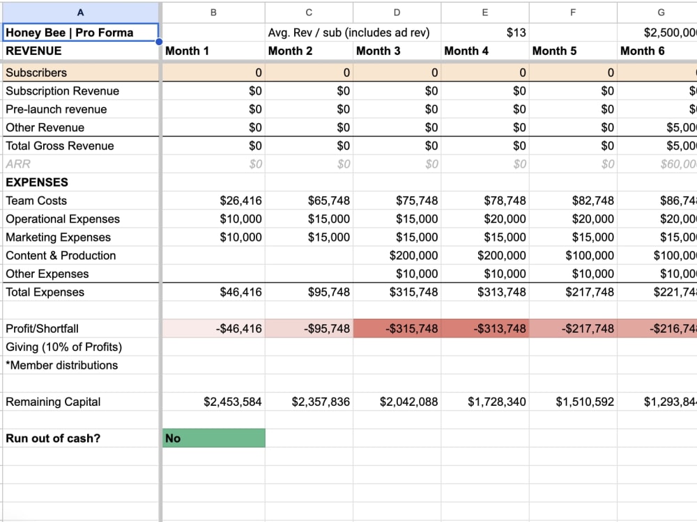 Financial Proforma/Projections For Your Startup or Business | Upwork