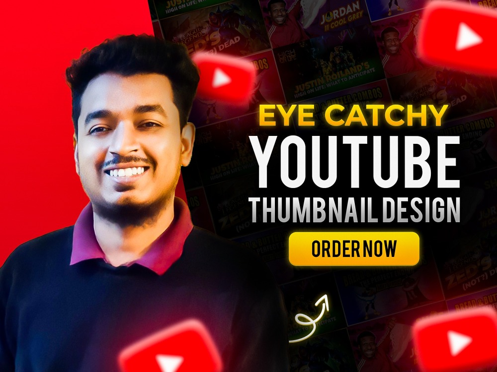 A custom eye-catchy YouTube thumbnail design | Upwork
