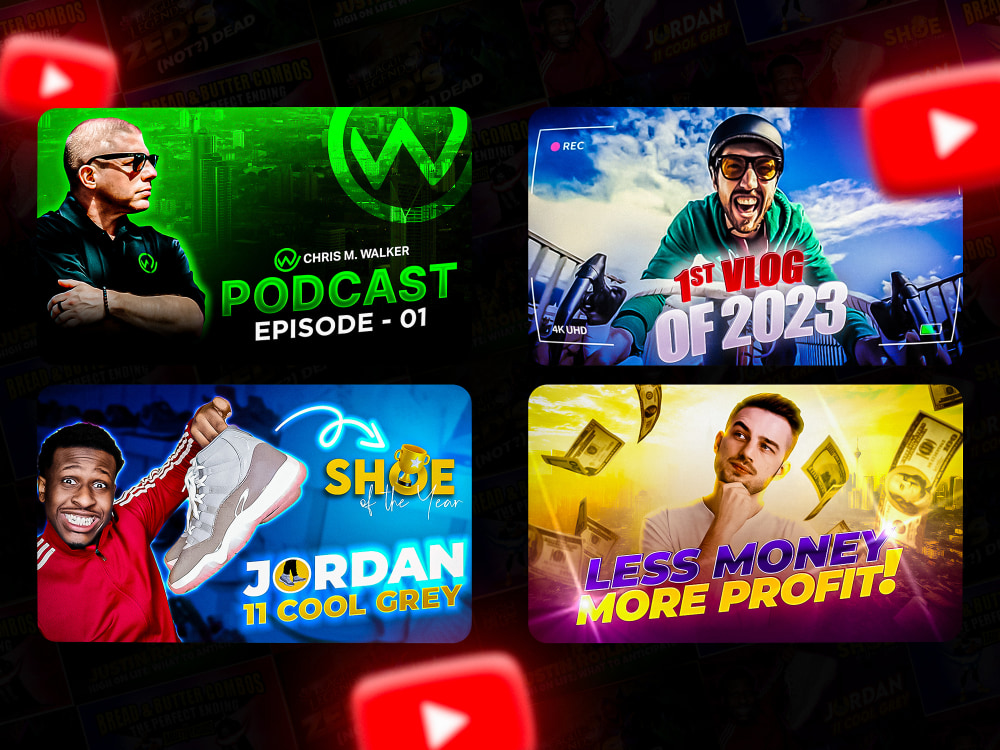 A custom eye-catchy YouTube thumbnail design | Upwork