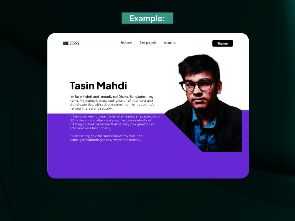 A remarkable User-Interface design for your landing page or app | Upwork