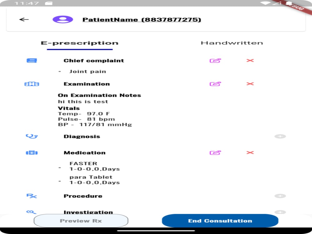 A doctor prescription app flutter code | Upwork