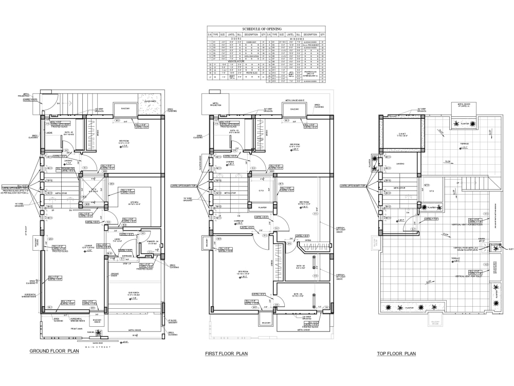 Floor plan and detailed working drawing in Autocad | Upwork