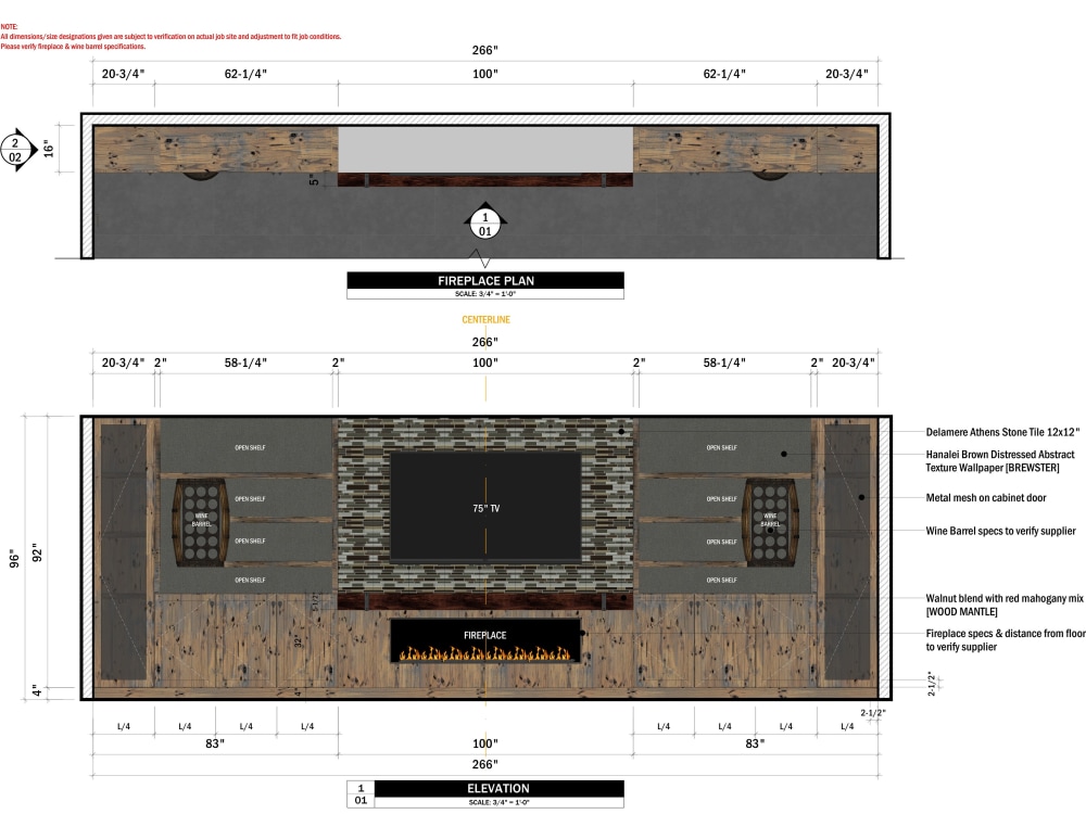 Quality 2D Elevation Details for your Interior Rooms | Upwork