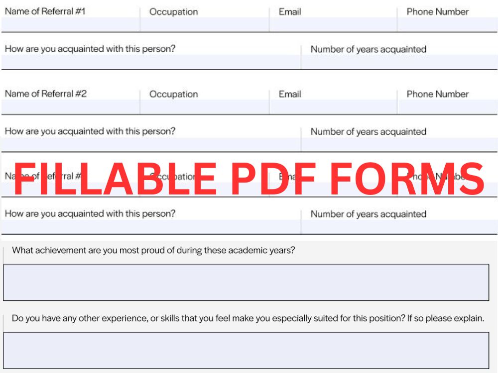 A fillable pdf form | Upwork