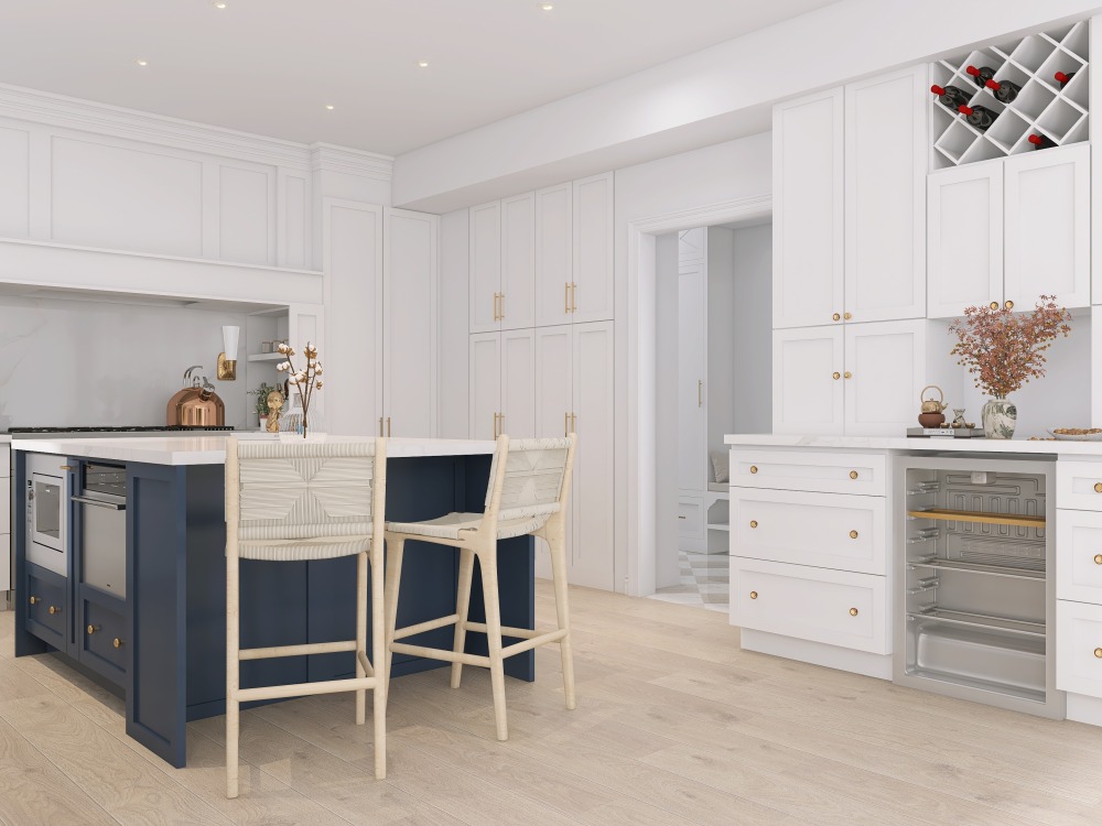 Kitchen design (cabinet drawings and realistic renders) | Upwork