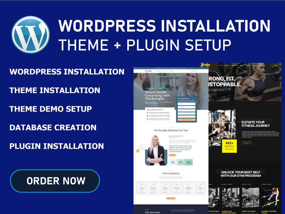 A Wordpress Theme Installed And Setup Upwork