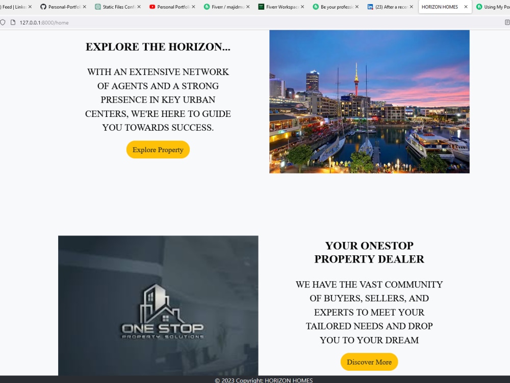 Python full stack development in Django and rest framework | Upwork