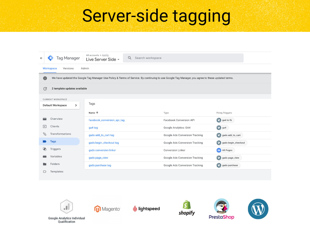 A fully functional Server-Side GTM container setup | Upwork