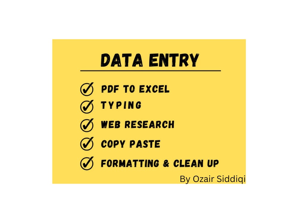 Data entry, web scraping, typing, copy paste, web research | Upwork