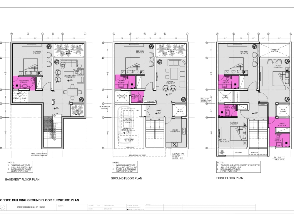 Floor plan and detailed working drawing in Autocad | Upwork