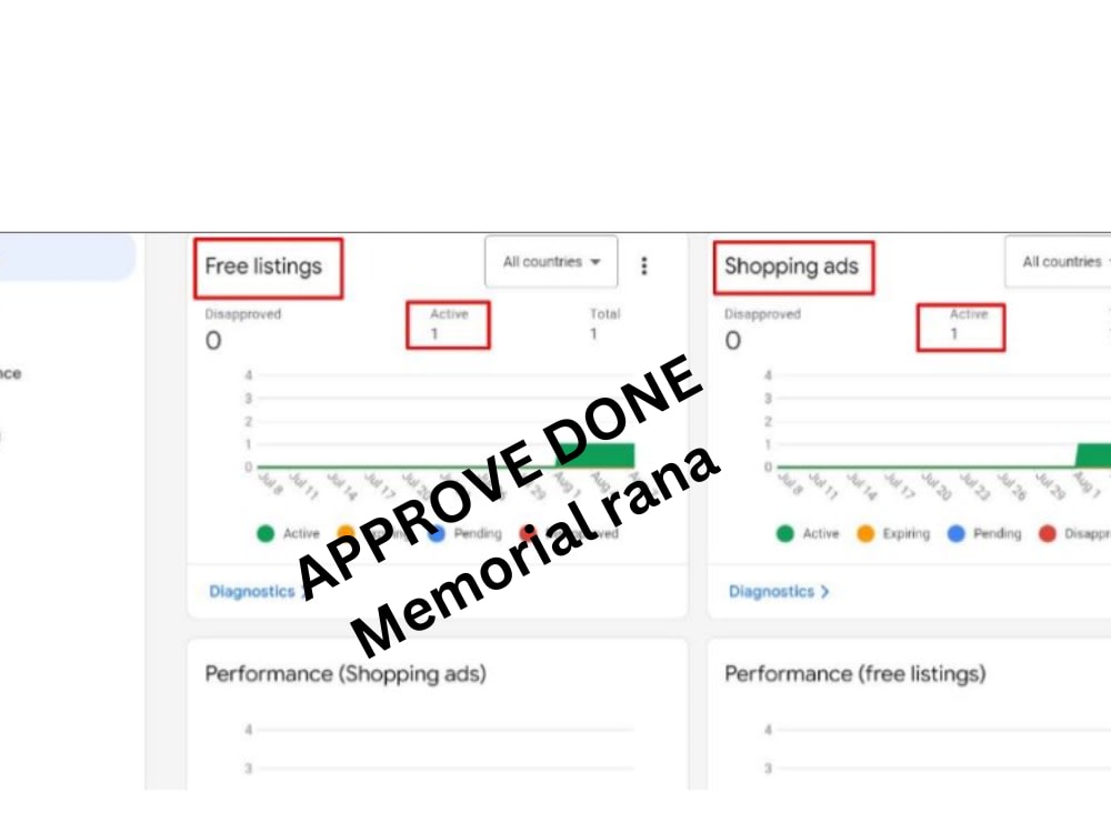 Setup, reactive, fix google merchant center suspension or ...