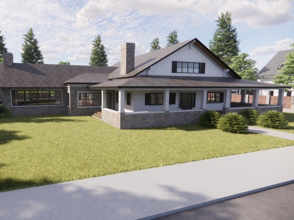 A realistic exterior architectural 3D render | Upwork
