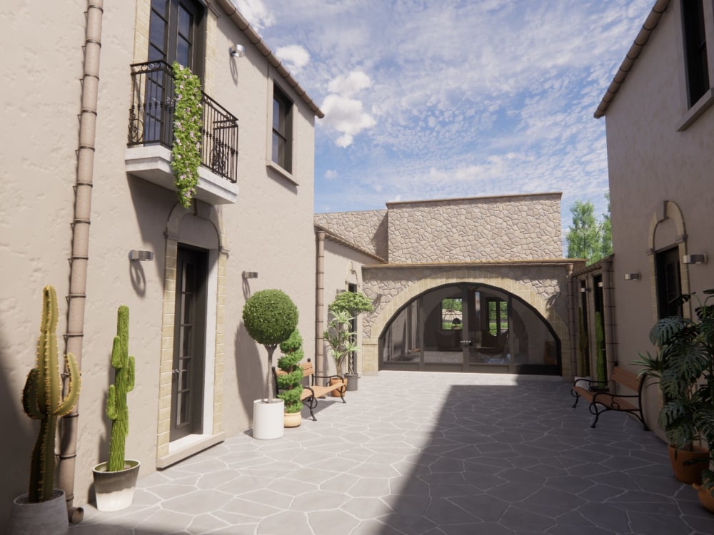 A realistic exterior architectural 3D render | Upwork