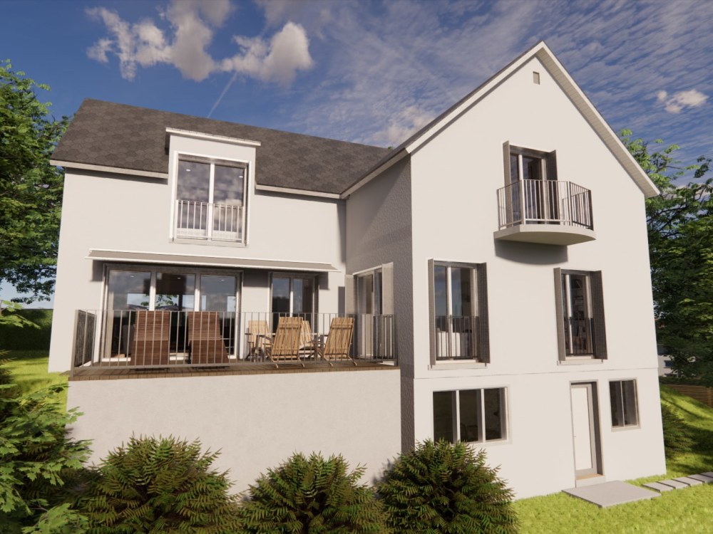 A realistic exterior architectural 3D render | Upwork