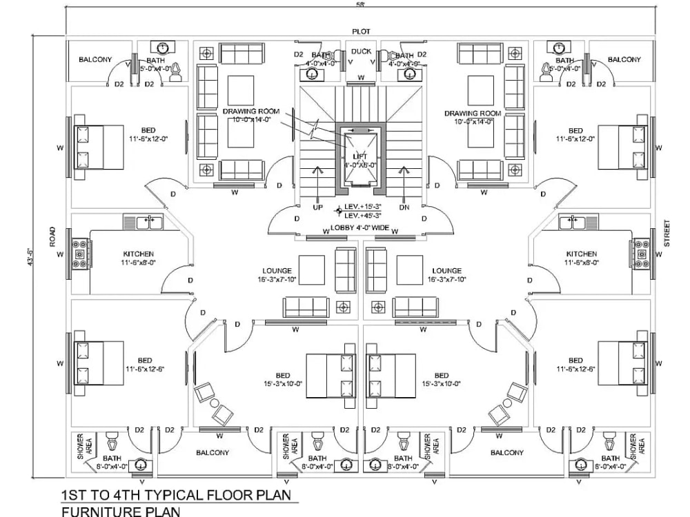 Architectural floor plan, elevations and sections | Upwork