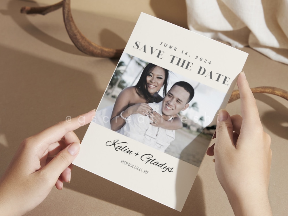 Ready to Print OR Custom Save The Date Cards | Upwork