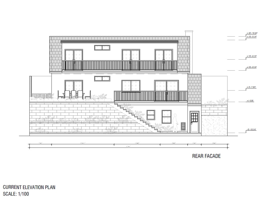 A architectural elevation or section plan with AutoCAD | Upwork