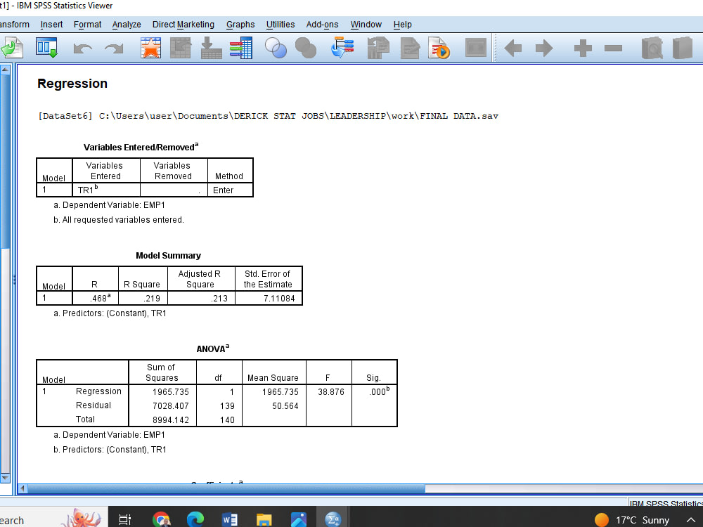 Skilled SPSS/EXCEL data analyst for all sorts of data and research needs. | Upwork