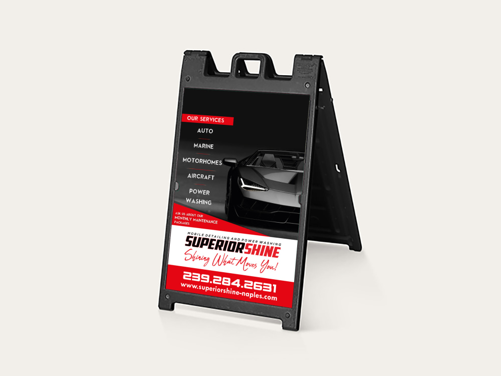 A frame Sign Design, Signage Design, Signboard Design | Upwork