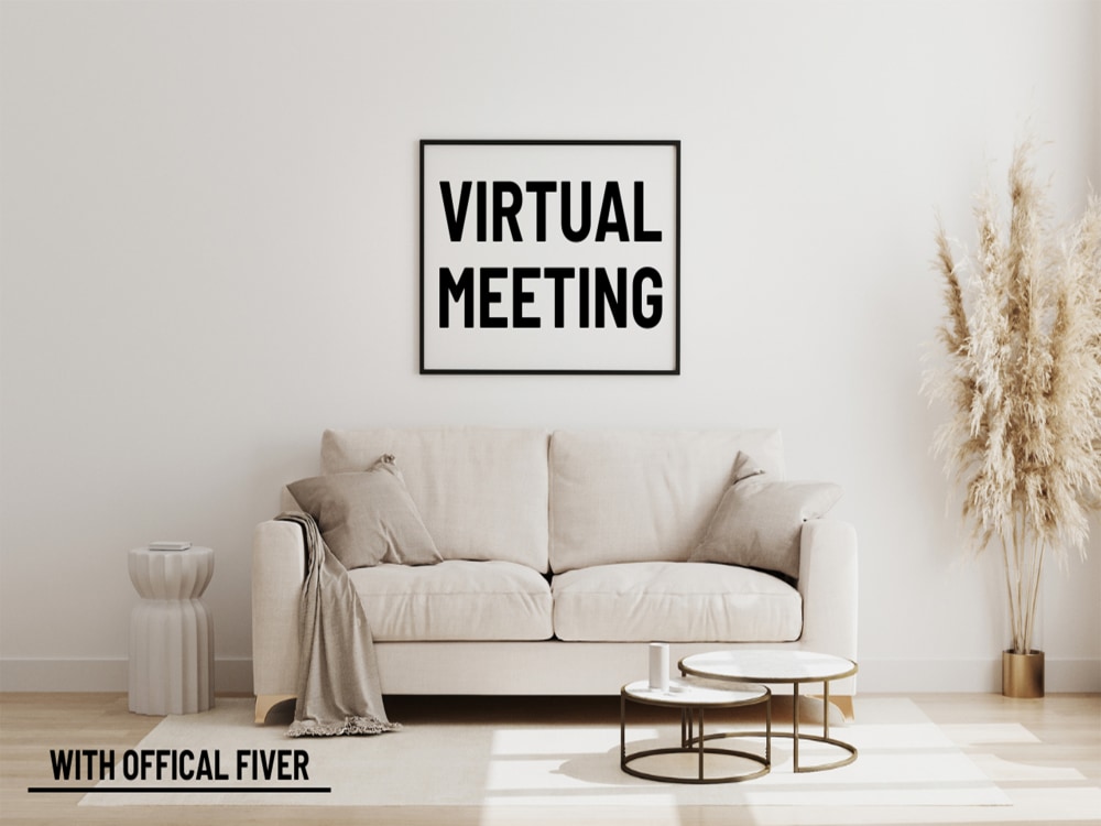 Design a custom zoom virtual background with your logo in 2 hr | Upwork