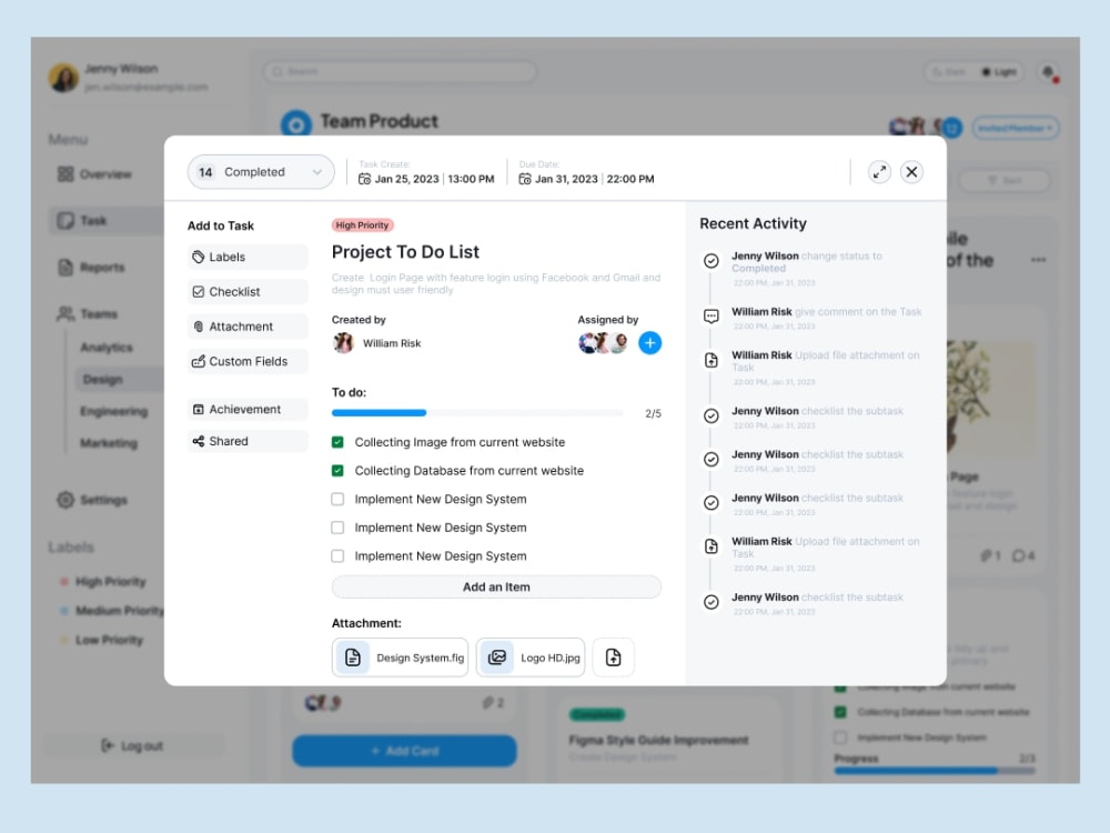 Professional Design Dashboard, Web App, Admin Design in Figma | Upwork