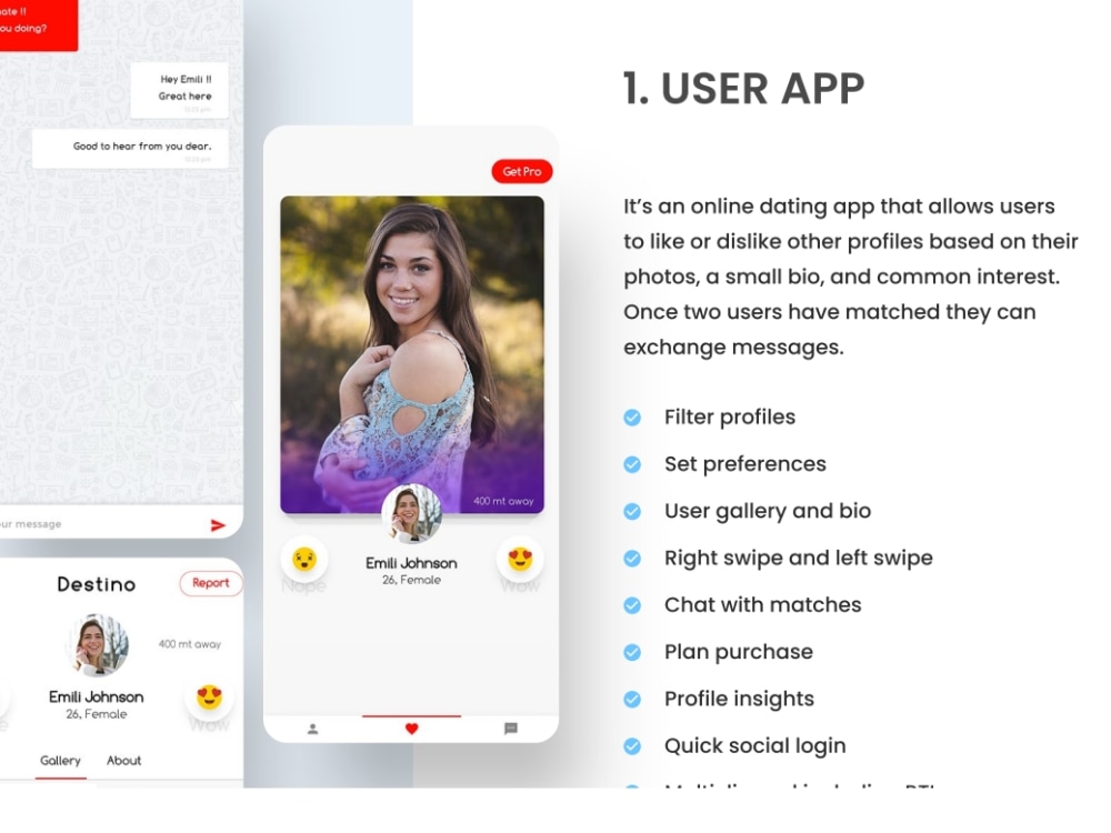 Online Dating App, Chatting App, Friendship App (Like Tinder) | Upwork