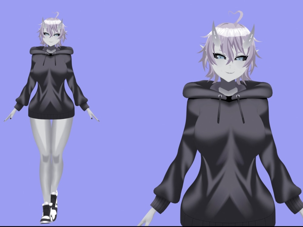 A 3d anime model for vtubing or vrchat | Upwork