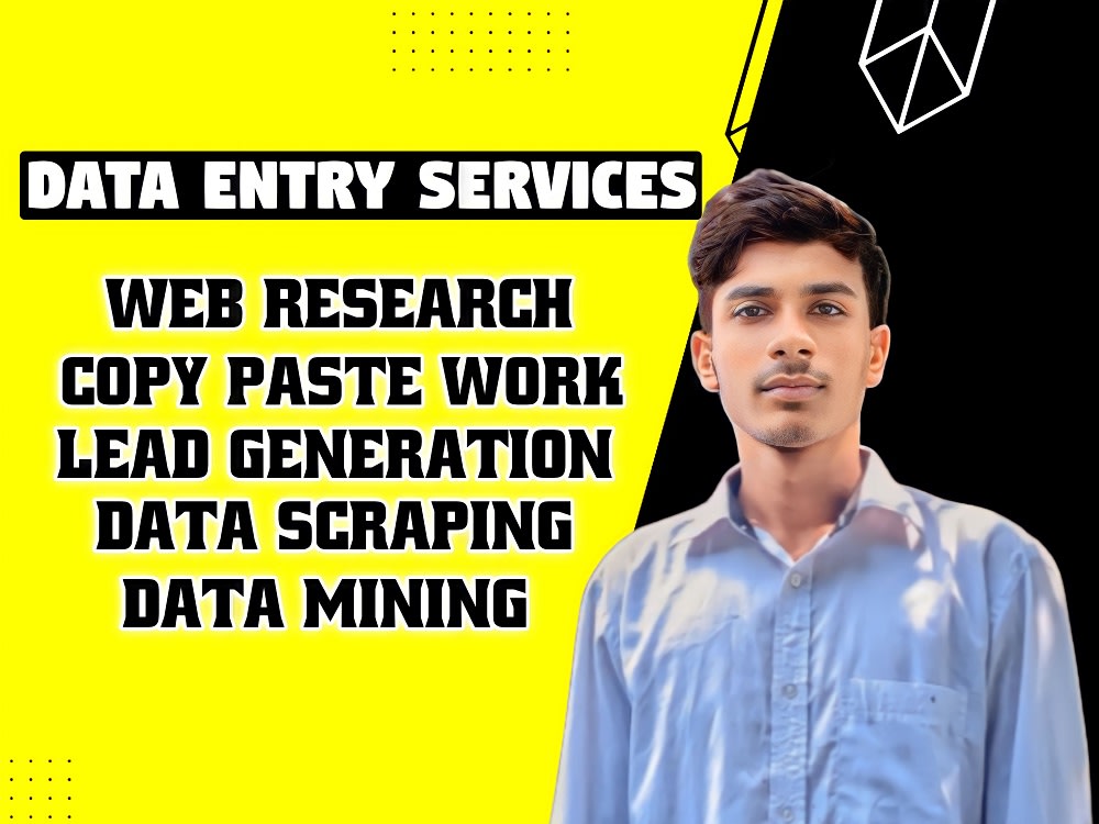 Data entry, data scraping, data mining, web research, lead generation work. | Upwork