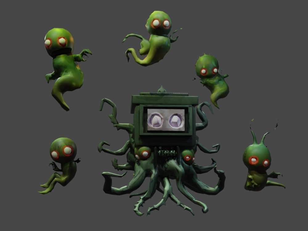 3D models of monster characters | Upwork