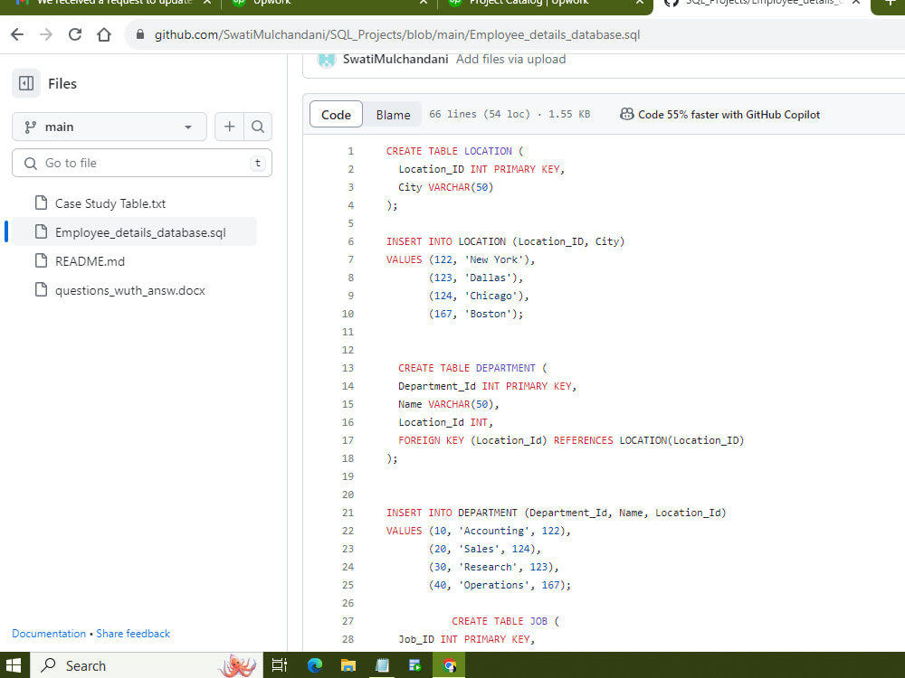 SQL Queries for your database | Upwork